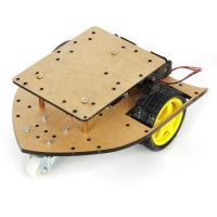 China Double-layer Robot Car Chassis With Two Deceleration DC Motor for sale