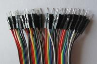 China 40pcs 30cm 1p-1p Male To Female Dupont Jumper Wires Cable For Arduino Breadboard for sale