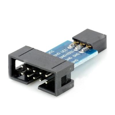 China 10Pin AVRISP USBASP STK500 Programmer For AVR MCU Interface Converter module for Arduino for sale