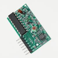 China Gold Color 4 Channels 315Mhz Arduino Sensor Module RF Wireless Remote Control ​58*38*13mm for sale