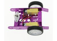 China Colorful Aluminum Alloy Arduino Car Robot Electric Car Kit 120mAh DC 6V for sale