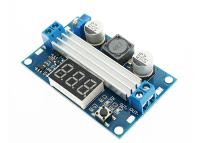 China 100W DC - DC Step Up Boost Converter Module Heat Sink And LED Voltmeter for sale