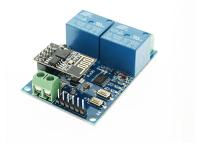 China ESP8266 5V Dual WiFi Relay Module , IOT Smart Phone App Controlled Relay for sale