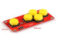 China PH 2.5-3P Arduino Sensor Module Electronic Building Blocks With Five Button for sale