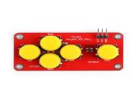China PH 2.5-3P Arduino Sensor Module Electronic Building Blocks With Five Button for sale