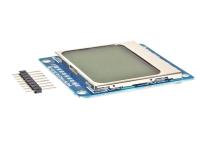 China 5110 Lcd Display Module With White And Blue Backlight Adapter PCB 84X48 84*48 for sale