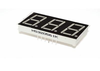China 0.56 Inch 3 Digit Red 7 Segment LED Display Common Anode LED Digital Tube for sale