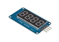 China Four Bits LED Clock Display 4 Pins 42 * 24 * 12mm Level Control Interface  for sale