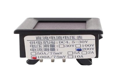 China DC0 - 200V Ampere Meter Digital LED 0.28 Inch 30g Weight OKY4093-3 for sale