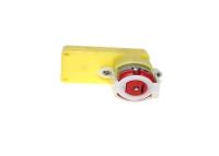 China Yellow 90 º Gear Reduction Motor 7 x 2.2 x 1.8cm For Smart Car DIY Projects for sale