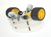 China 3 Layer Acrylic Arduino Car Chassis 66mm Tire Diameter 15 * 14 * 11.5cm Size for sale
