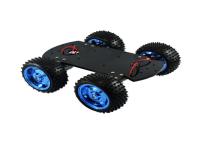 China 4WD All - Metal Motor Smart Car Chassis High Torque 120mAh Current for sale