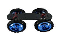 China 4WD All - Metal Motor Smart Car Chassis High Torque 120mAh Current for sale
