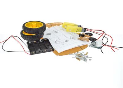 China 2WD Line Tracing Smart Car Chassis With Speed Encoder Strong Magnetism Motor for sale
