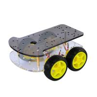 China DC 6V DIY Smart Robot Car Extended Edition Four Wheel Drive Double - Deck for sale