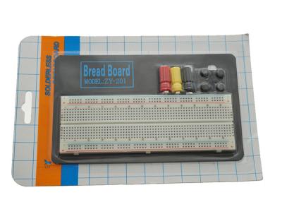 China 830 Tie Points Solderless Breadboard White Color With 2 Years Warranty for sale
