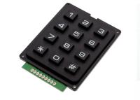 China 4 X 3 Matrix Keyboard 12 Keys Black Color 7 x 5.2 x 0.9cm Size With Plastic Material for sale