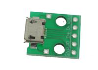 China 2.54mm Pin Arduino Sensor Module Micro USB To Dip Female Socket B Type With Soldering Adapter Board for sale