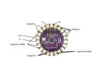 China Lily Pad Main Arduino Controller Board 328 ATmega328P 16M 2-5V Purple Color for sale