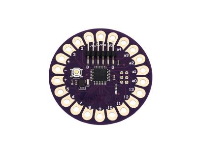 China Lily Pad Main Arduino Controller Board 328 ATmega328P 16M 2-5V Purple Color for sale