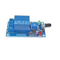 China Flame Sensor 12v Arduino Relay Module Combo Flame Fire Detection Alarm Board for sale