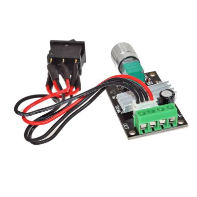 China PWM DC Motor Speed Controller Voltage Regulator Module 6V 12V 24V 28V 3A 80W Reversible Pulse Width for sale