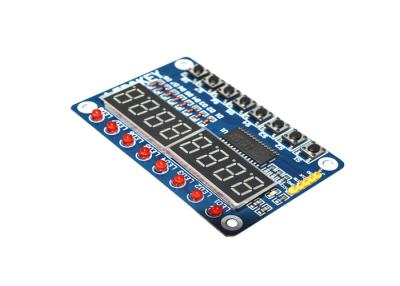 China 0.24A Digital LED Tube Arduino Development Board TM1638 8 Bit LED Display Module for sale