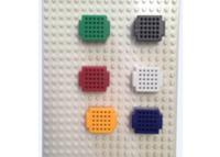 China Solderless Super Mini Electronic Breadboard 25 Tie Points Colorful ABS Plastic for sale