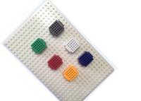 China Solderless Super Mini Electronic Breadboard 25 Tie Points Colorful ABS Plastic for sale