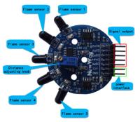 China Fire-Fighting Robot , Fire Alarm module for Arduino  Five Ways Flame Sensor for sale