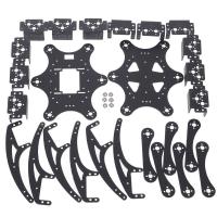 China 20DOF Hexapod Robot Claw Machine Kit , Diy Robot Kit , Full Steering Bracket Accessories Black for sale