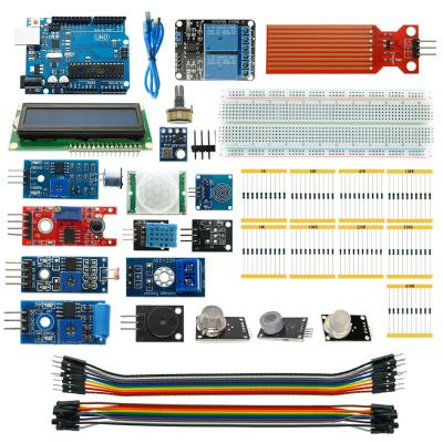 China Arduino Uno R3 Starter Kit 1602 Display Solderless Breadboard Starter Kit for sale