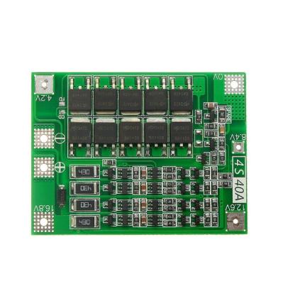 China 4S 40A Lithium Battery Protection Board BMS Lipo Charger Module High Precision for sale