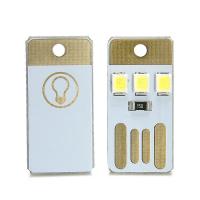 China USB Portable Night Light Module 0.2 Pixel Pitch Mini Keychain 3 LED For Camping for sale