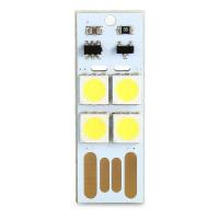 China 0.5W Mini Touch Switch Usb Led Light 2835 Chips Lightweight 3.3 X 1.1CM for sale