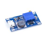 China Adjustable DC Boost Converter Module 28V 2A DC To DC Converter Step Up Voltage MT3608 for sale