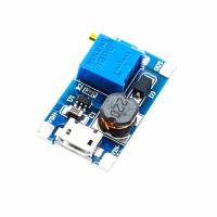 China Adjustable DC Boost Converter Module 28V 2A DC To DC Converter Step Up Voltage MT3608 for sale