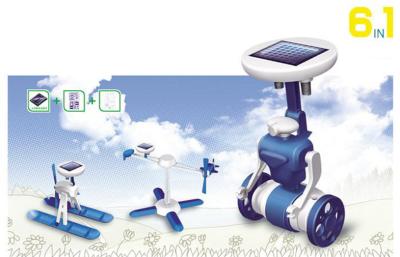 China Blue / White Plastic Diy Arduino DOF Robot Kit ,  6 In 1 Educational Diy Solar Kits for sale