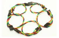 China 4Pin Dupont Jumper Wires 2.54 Spacing Pin Headers , 20cm Length for sale