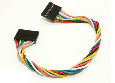 China 20CM Dupont Jumper Wires 8 Pin DuPont Line With With 2.54mm Spacing Pin Headers for sale