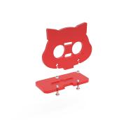 China Red Electronic Components Ultrasonic Sensor Mounting Bracket Holder With Screws for sale