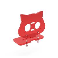 China Red Electronic Components Ultrasonic Sensor Mounting Bracket Holder With Screws for sale