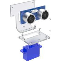 China Acrylic Transparent Mounting Bracket SG90 HC-SR04 Steering Gear 20g Weight for sale