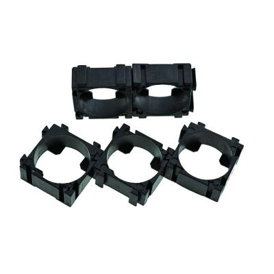 China Single Lithium Battery Combination Bracket 18650 Black Color 20 * 20mm for sale