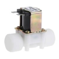 China Plastic Electric Magnetic Water Control Valve Solenoid Valve 12V 24V Normally Closed for sale