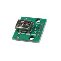 China Electronic Arduino Sensor Module USB To DIP Micro USB Head Mini 5P Patch 2.54mm Adapter for sale
