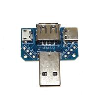 China Multiple USB Adapter Micro USB Board Male To Female 4P Type C USB Converter for sale