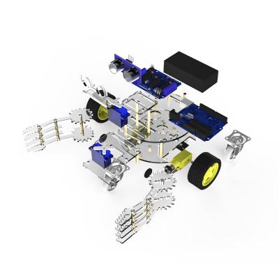 China 2WD RC Car Arduino Starter Kit With HC-SR04 Mechanical DIY Integrated Circuits for sale