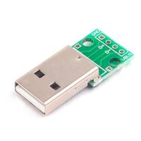China USB 2.0 Male To 2.54mm DIP PCB Adapter Board for sale