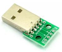 China USB 2.0 Male To 2.54mm DIP PCB Adapter Board for sale